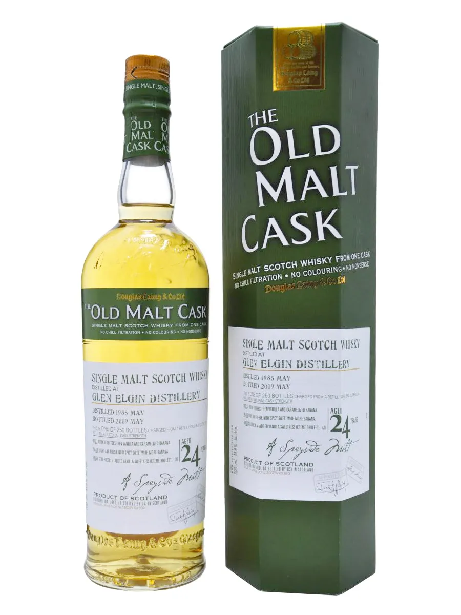 Купить виски GLEN ELGIN 24 YEARS, 44,9 %, 0,70 л, Ex-Bourbon Cask, 1985 ...